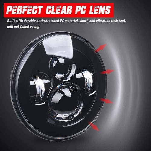 PAIR For chevrolet P10 P20 P30 Van 7"inch Round LED Headlights Hi-Low ...