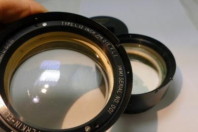 Perkin-Elmer 12" Inch f4.5 Aerial Satellite Photography Large Format ...