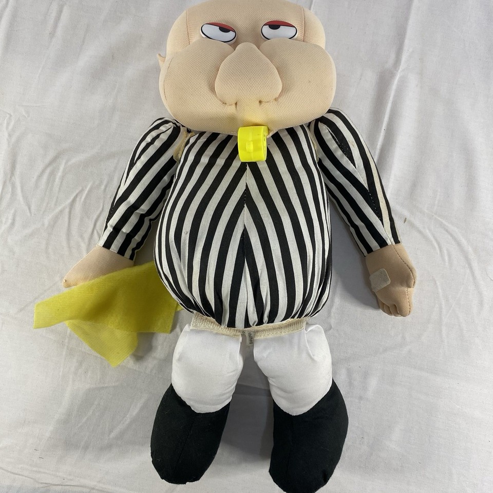 Vintage 1988 The Item Co Football Referee Whistle Plush Doll Tear Apart ...