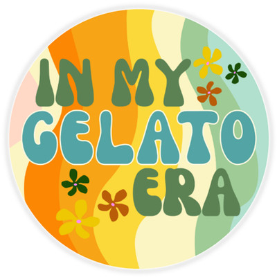 In My Gelato Era - 3 Pack Circle Stickers 3 Inch - Italian Ice Cream ...