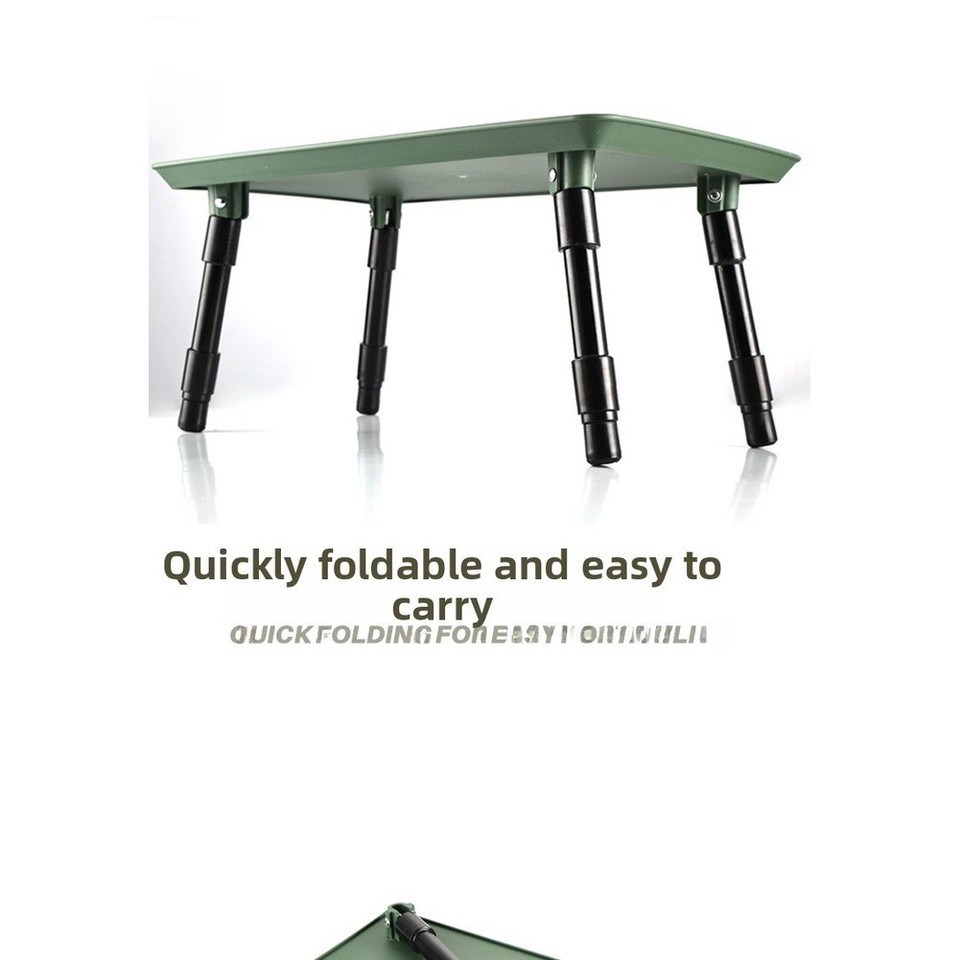 Folding Table Adjustable Height Plastic Construction Aluminum Alloy ...