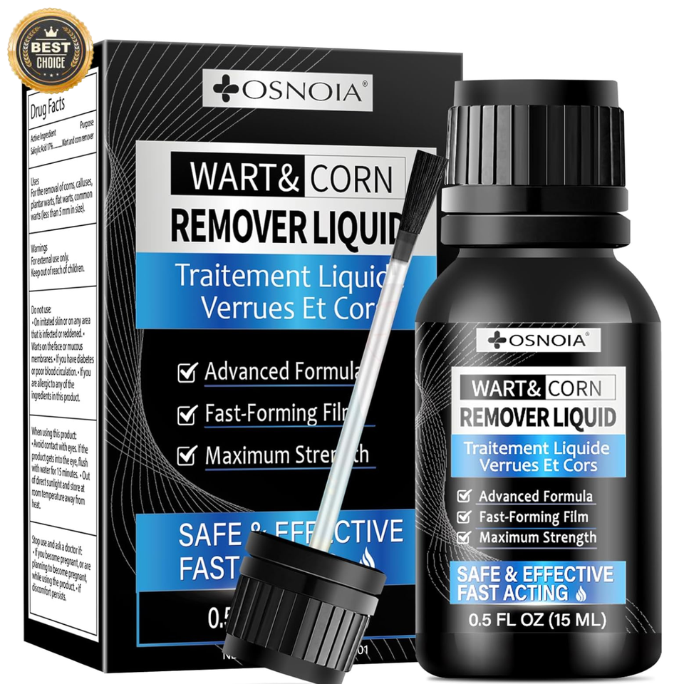 Wart Remover Liquid Fast Acting Salicylic Acid 17% Plantar Common Flat ...
