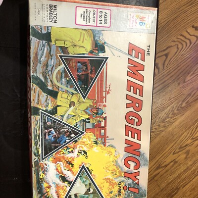VTG 1974 The Emergency Board Game Station 51 TV Series Milton Bradley ...