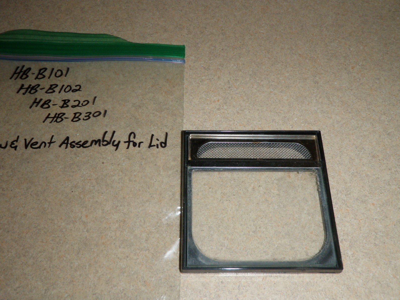 Hitachi Bread Machine Glass Window & Vent Assembly For Lid HB-B101 B102 ...