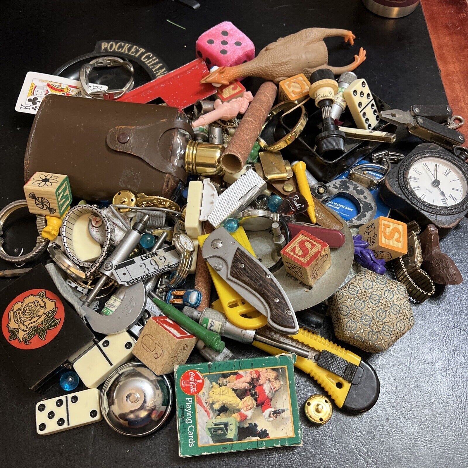 ESTATE LIQUIDATION BOX LOT, 5 lbs assorted items-OLD & NEW mix- #PD153 ...