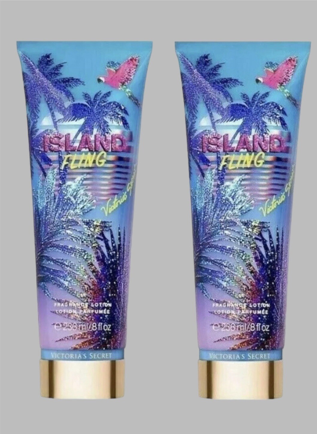 VICTORIA'S SECRET ISLAND FLING FRAGRANCE BODY LOTION 8.0 FL OZ ( LOT OF ...