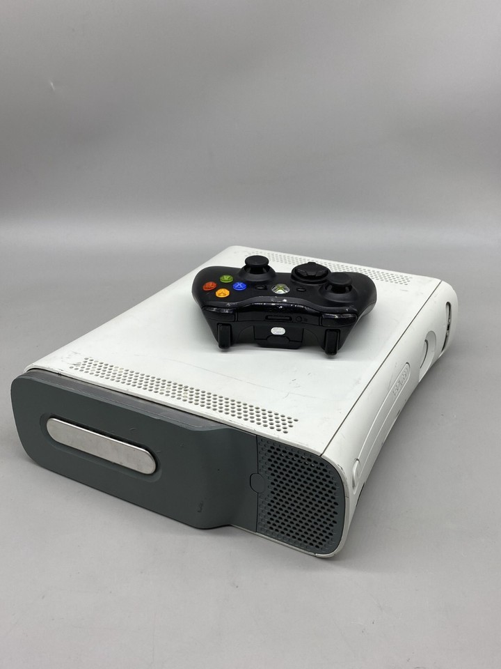 Microsoft Xbox 360 Falcon Console HDD White with controller 1403 Black ...
