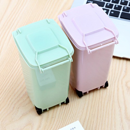 2 Pcs Desktop Trash Can Pen Holder Office Indoor Bin Mini Garbage | eBay