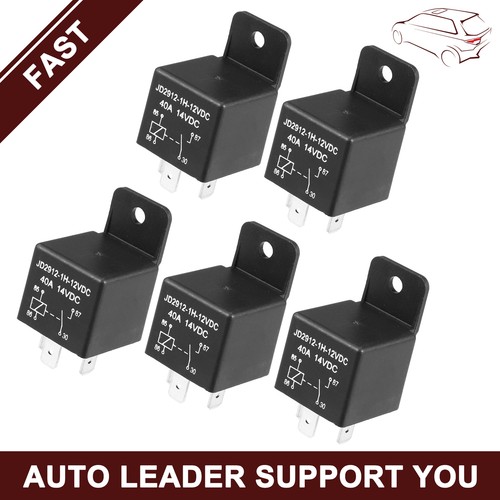 Universal Piece of 5 Relay 4 Pin 12V 40Amp Automotive Relay Switches ...
