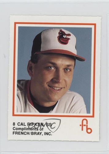 1988 French/Bray Baltimore Orioles Cal Ripken Jr Cal Ripken #8 HOF | eBay