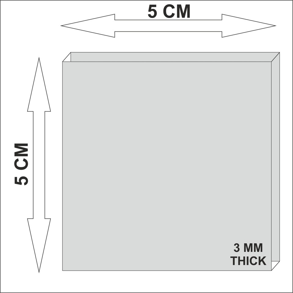 Acrylic Mirror 3mm PERSPEX Square shaped Decorative Mirror for In / Out ...