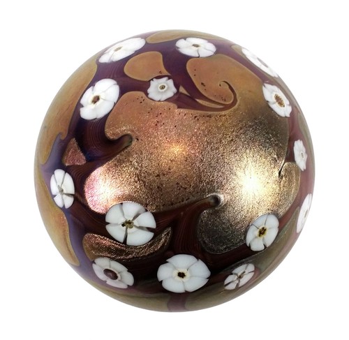 LARGE 2004 ZELLIQUE CALIFORNIA ART GLASS PAPERWEIGHT HAWTHORNE JOSEPH ...