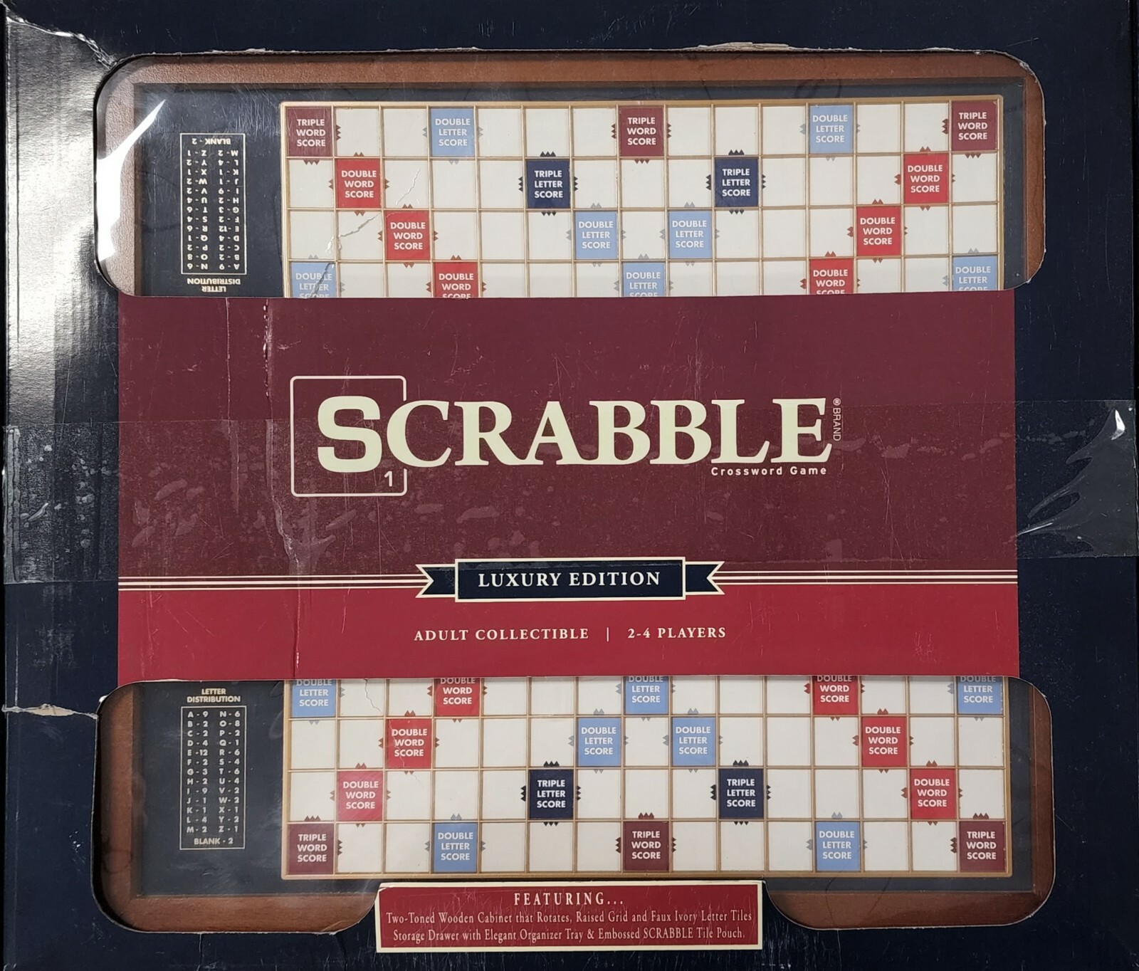 Winning Solutions Scrabble Trophy Wood Board Game - Luxury Edition for ...