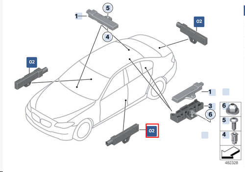 Antenne a rienne BMW 5 F10 65209220831 NOUVEAU ORIGINE | eBay