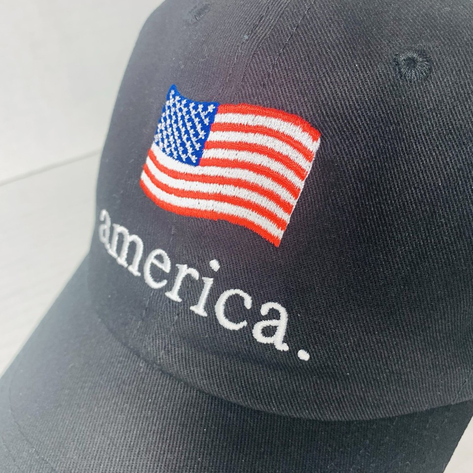 Charlie Kirk's TPUSA America Black Hat Cap Turning Point Flag Buckle ...
