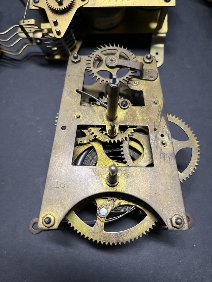 Lot Of 4 Antique Clock Movements For Repair Steampunk Kienzle Hamburg ...