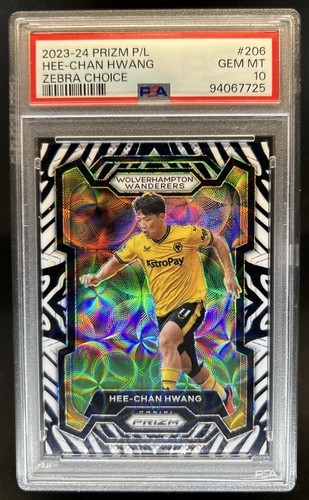 2023-24 Panini Prizm Premier League Hee-chan Hwang Choice Zebra SSP ...