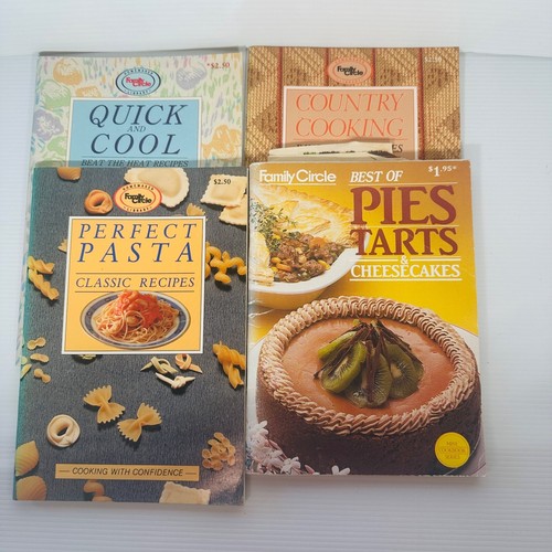 Family Circle Mini Cookbooks Lot Of 4 Pies Tarts Country Cooking ...