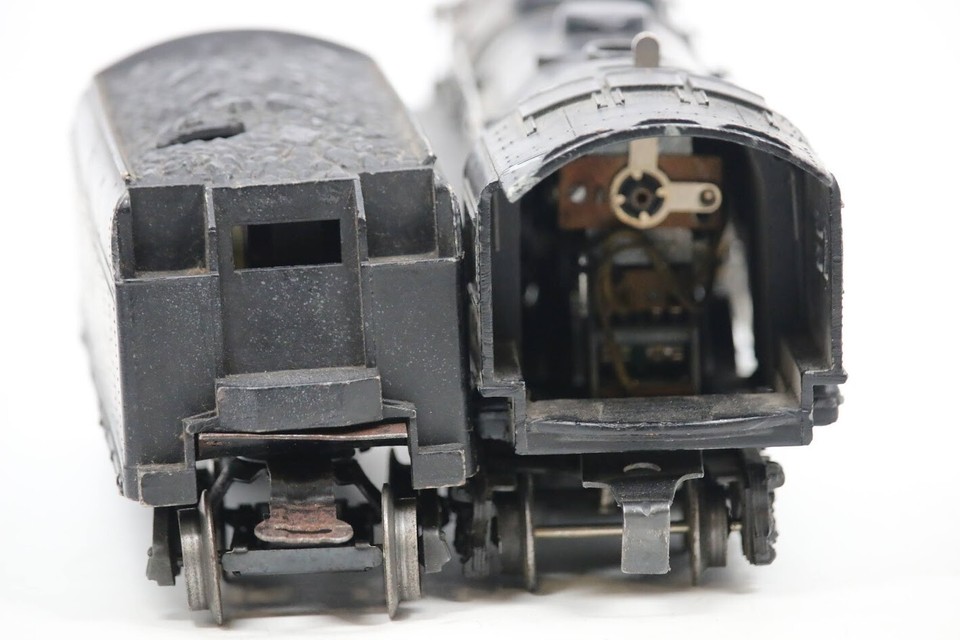 POSTWAR LIONEL 646 HUDSON STEAM LOCO & 6466WX TENDER O Gauge Black 1:48 ...