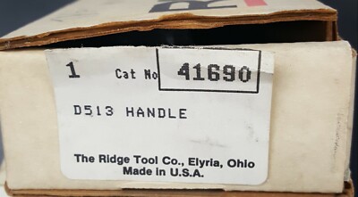 QTY 1 NEW RIDGID 41690 D513 REPLACEMENT HANDLE FOR 302 & 308 OILER NOS ...