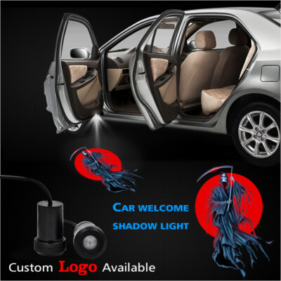 GRIM REAPERS Skull Symbol Car Door Projector Laser Ghost Shadow Light ...