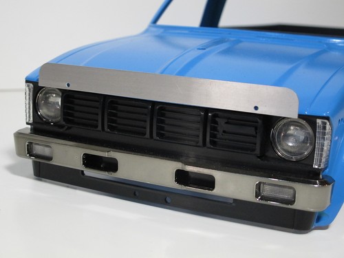 Aluminum Front Hood Bug Deflector shield Tamiya 1/10 RC Toyota Hilux ...