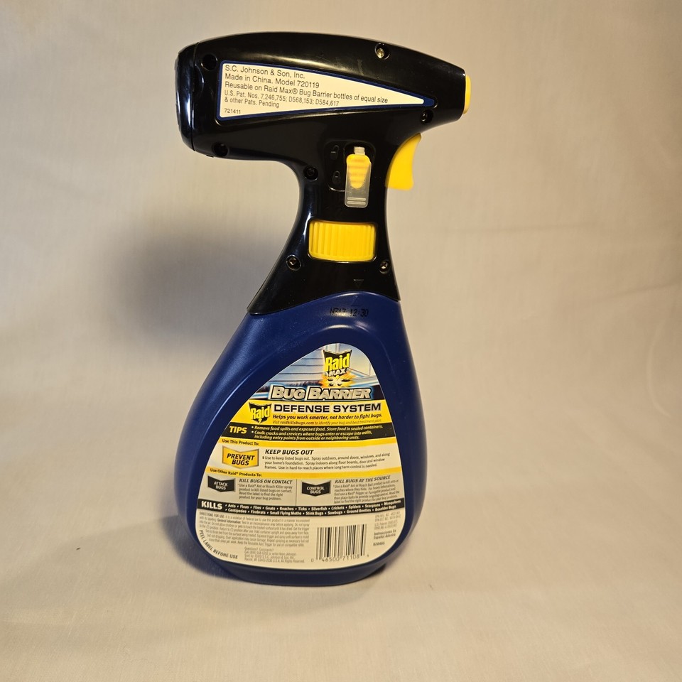 Raid Max Bug Barrier for Indoor Outdoor 30fl oz W/ Auto Trigger ...