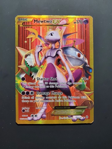 Mewtwo-EX Pokémon TCG Breakthrough 164/162 Holo Secret Rare Moderately ...