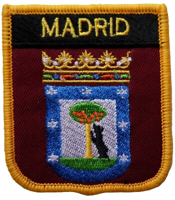 Madrid Spain Shield Embroidered Patch | eBay