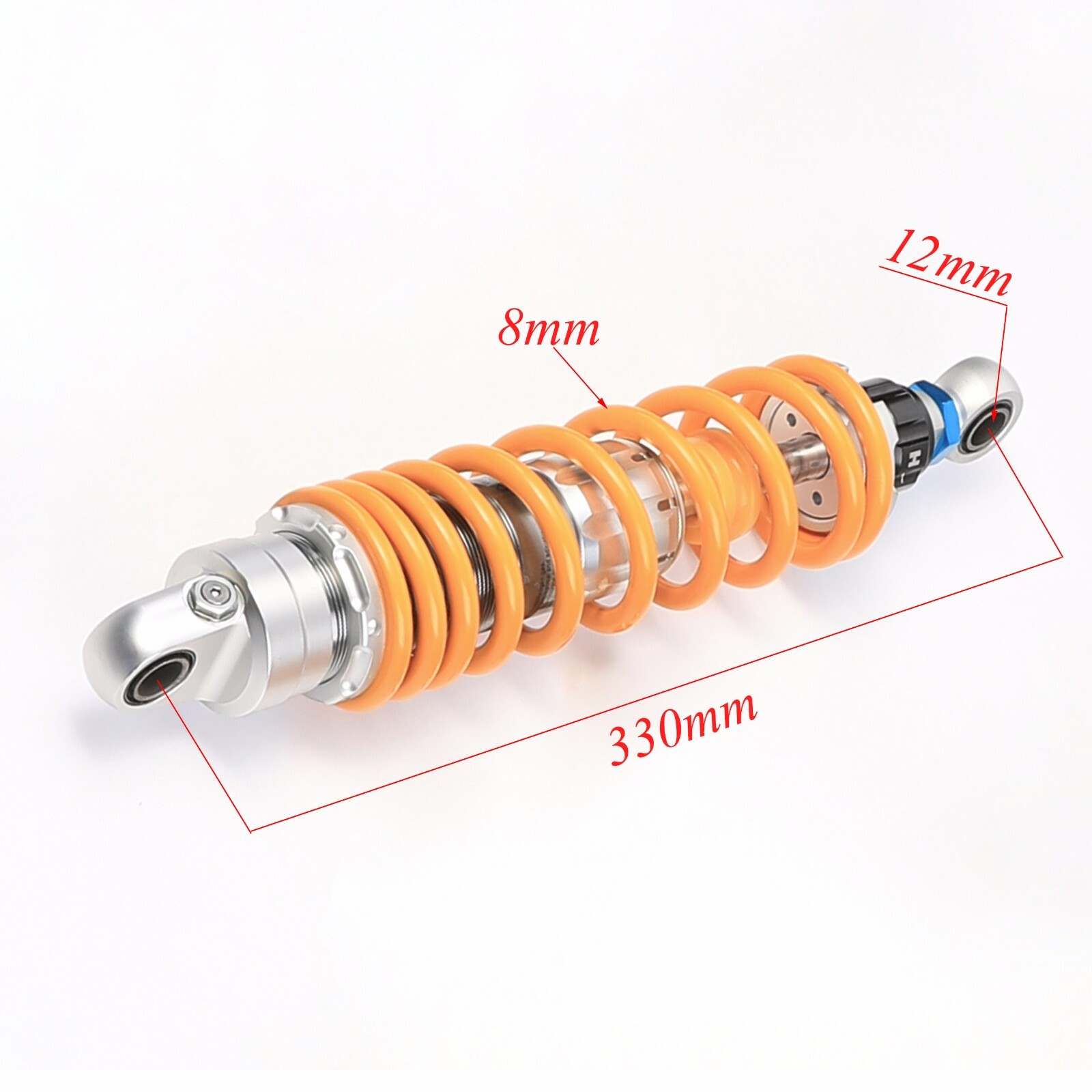 13" 330mm Rear Shock Absorber 12mm eyelet Fo Motorcycle ATV Quad Monkey ...