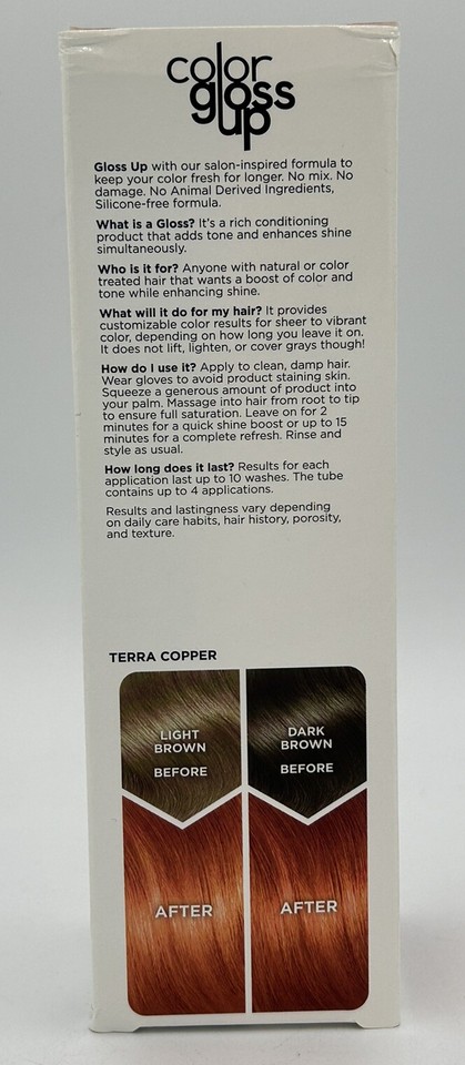 2 Pack Clairol Color Gloss Up Terra Copper Instant Toning Gloss Red 4.3 ...