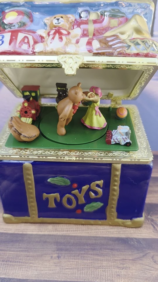 MR. CHRISTMAS ANIMATED TOY CHEST MUSIC BOX-PLAYS "12 DAYS OF CHRISTMAS ...