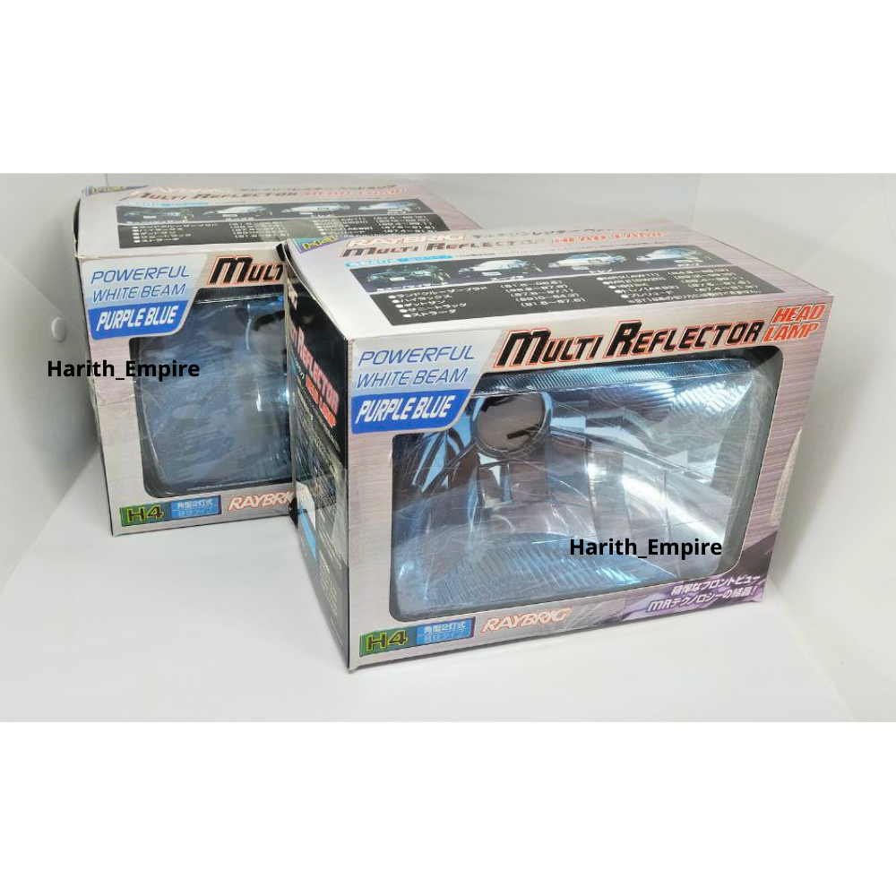 RAYBRIG Blue Headlight Assembly Fits Silvia Gazelle 180SX AE86 FC3S ...