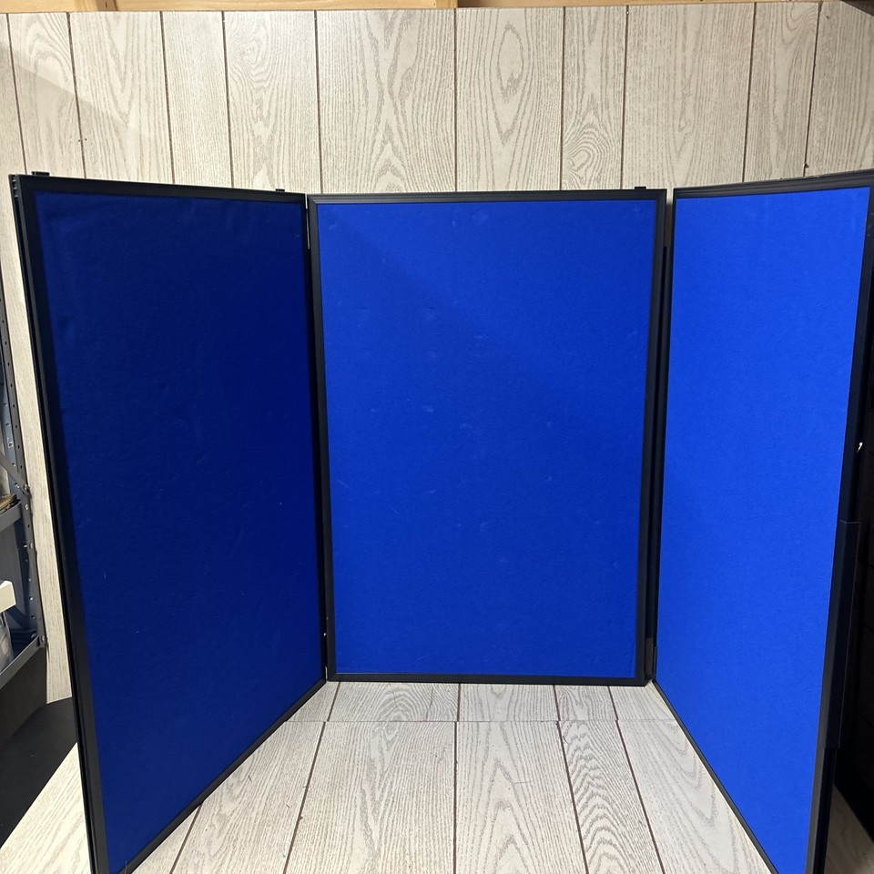 Apollo Exhibition Systems Hook & Loop Exhibit Event Display Board Blue ...