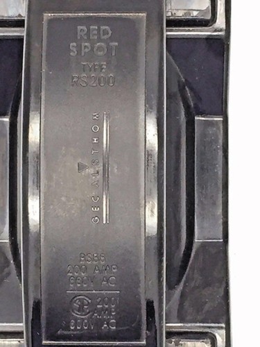 GEC Alstom RS200 Red Spot Fuse Carrier for BS88 Fuses 200A 660V AC ...