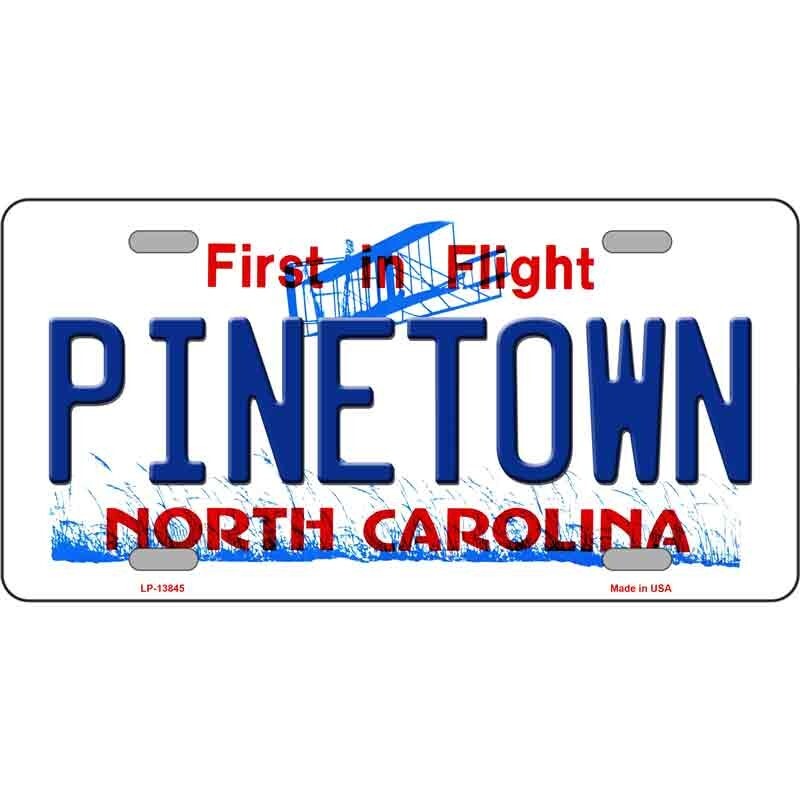 Pinetown North Carolina License Plate Metal Sign Plaque Art Car Truck ...