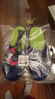SEATTLE SEAHAWKS Slippers Team Colors NEW shoes FOCO Mens 11 12 | eBay
