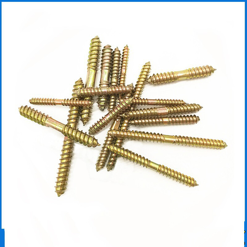 M6 M8 M10 Double Ended Dowel Screw Wood Threaded Self Tapping Rod Bar ...