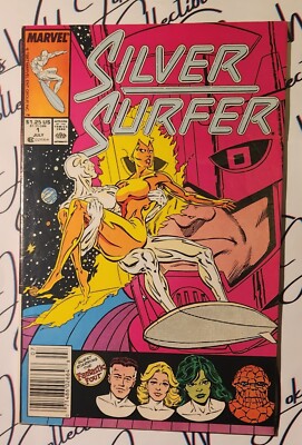 1987 Marvel Comics Silver Surfer #1 Galactus & She-Hawk Appearance | eBay