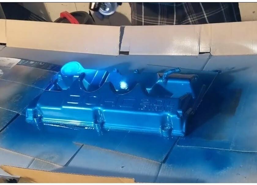 Metalcast Anodized Blue Spray Paint +Primer Ground Chrome Metallic ...