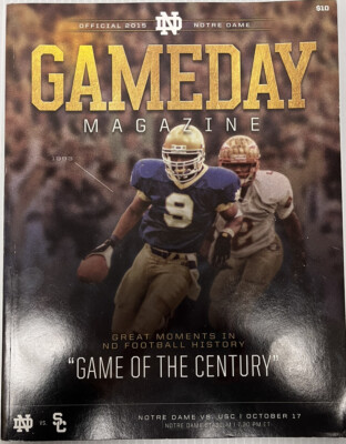 Gameday Magazine Norte Dame Official 2015 | eBay