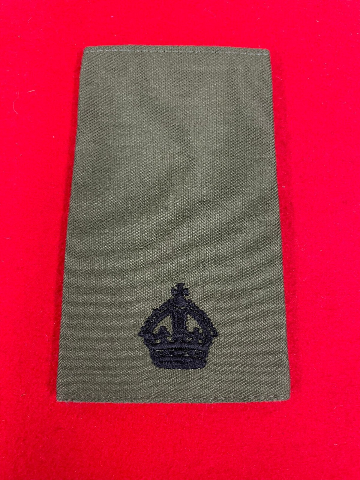 Pair of Quality New Style Kings Crown Officers Olive or MTP Combat Rank ...