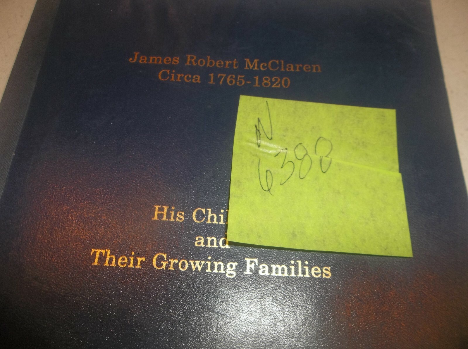 Used, like new book 'James Robert McClaren Circa 1765-1820' by James ...