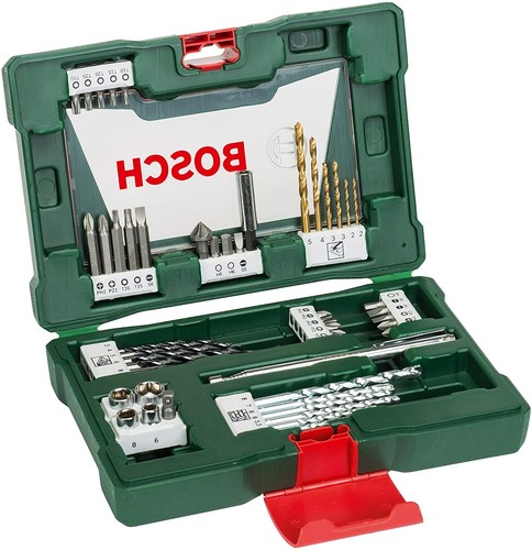 Bosch 48Pc. Bosch V-Line Titanium Drill Bit&Screwdriver Bit Set w ...
