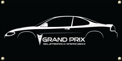 Big Banner Pontiac Grand Prix Supercharged sign poster racing 4'x2' | eBay