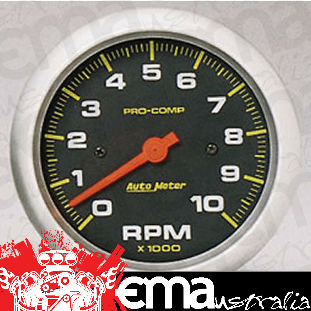AutoMeter AU5161 Pro-Comp 3-3/8" Elecal In-Dash Tachometer 0-10000 RPM ...
