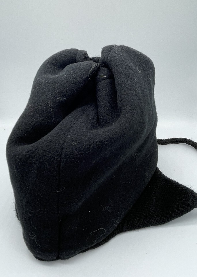 Alaska Galligaskins Mens Fleece Winter Hat Helmet Style Earflap Strings ...