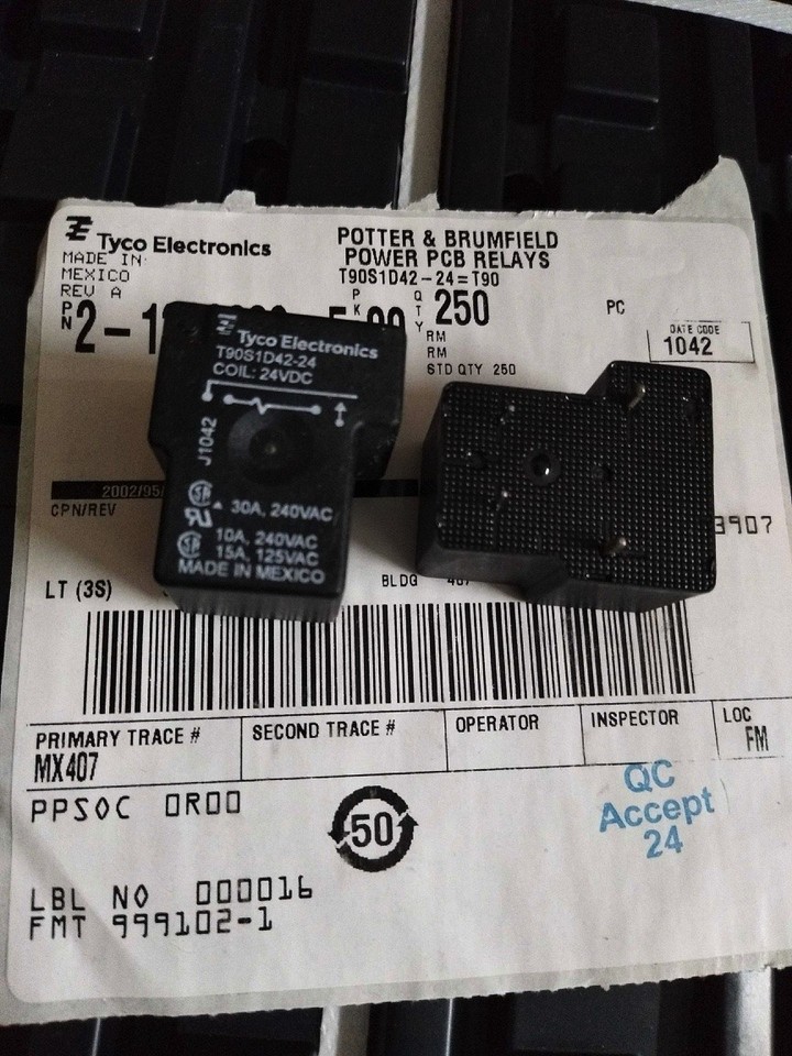 T90S1D42-24 Power Relay 30A 240VAC 4 Pins x 2PCS NEW | eBay