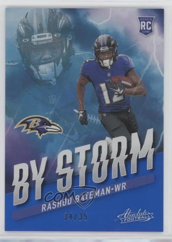2021 Panini Absolute By Storm Spectrum Blue /35 Rashod Bateman #BST-13 ...