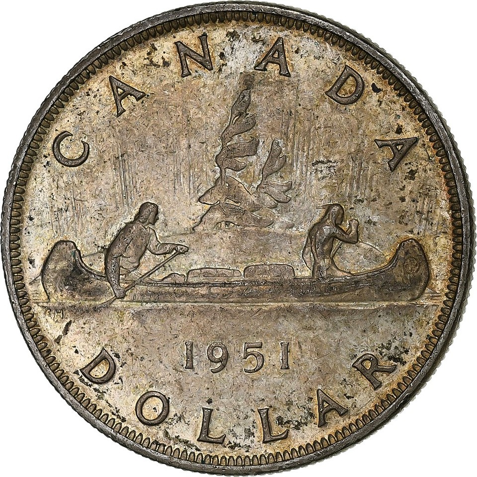 [#1165685] Canada, George VI, Dollar, 1951, Royal Canadian Mint, Silver ...